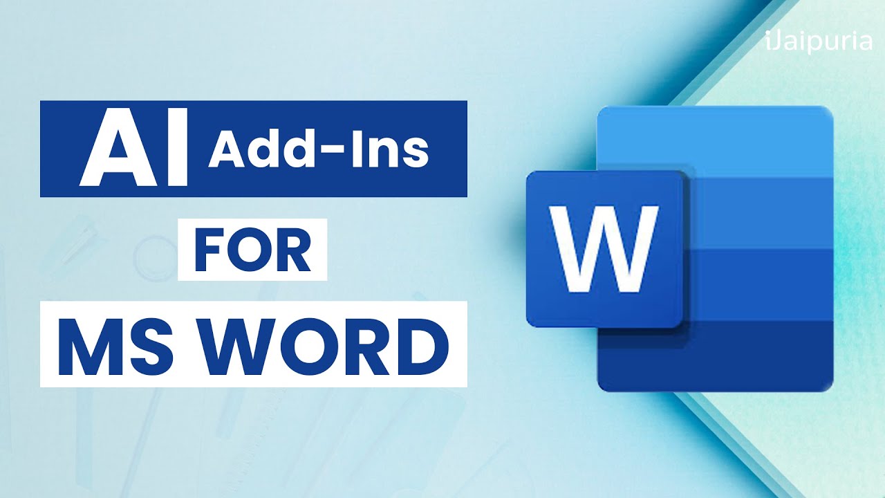 How to Add AI Add-ins in Microsoft Word | Enhance Your Documents with ...