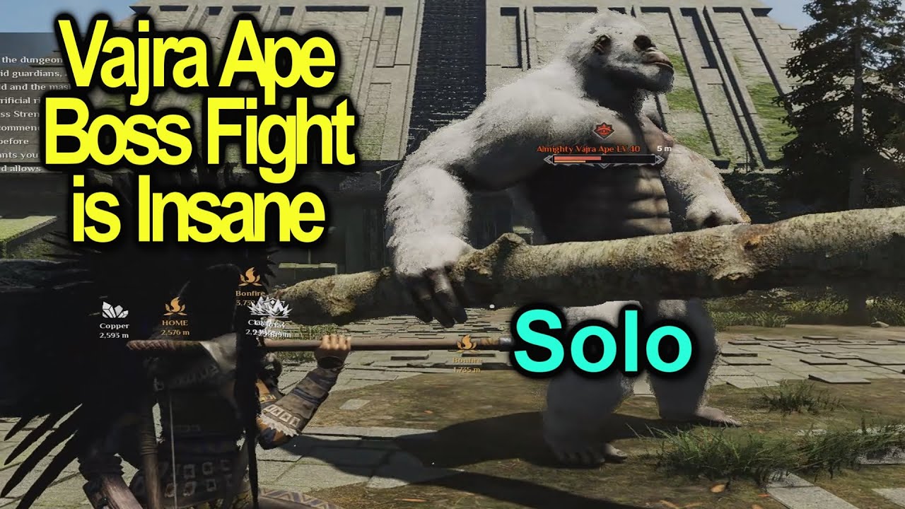 Vajra Ape Boss Fight Solo | Soulmask - YouTube