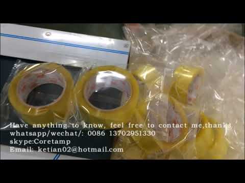 KT400 Transparent plastic packaging machine with round hole - YouTube