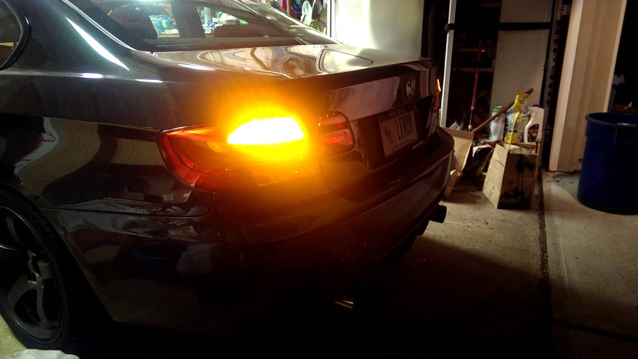 E92 euro lci tail lights - YouTube
