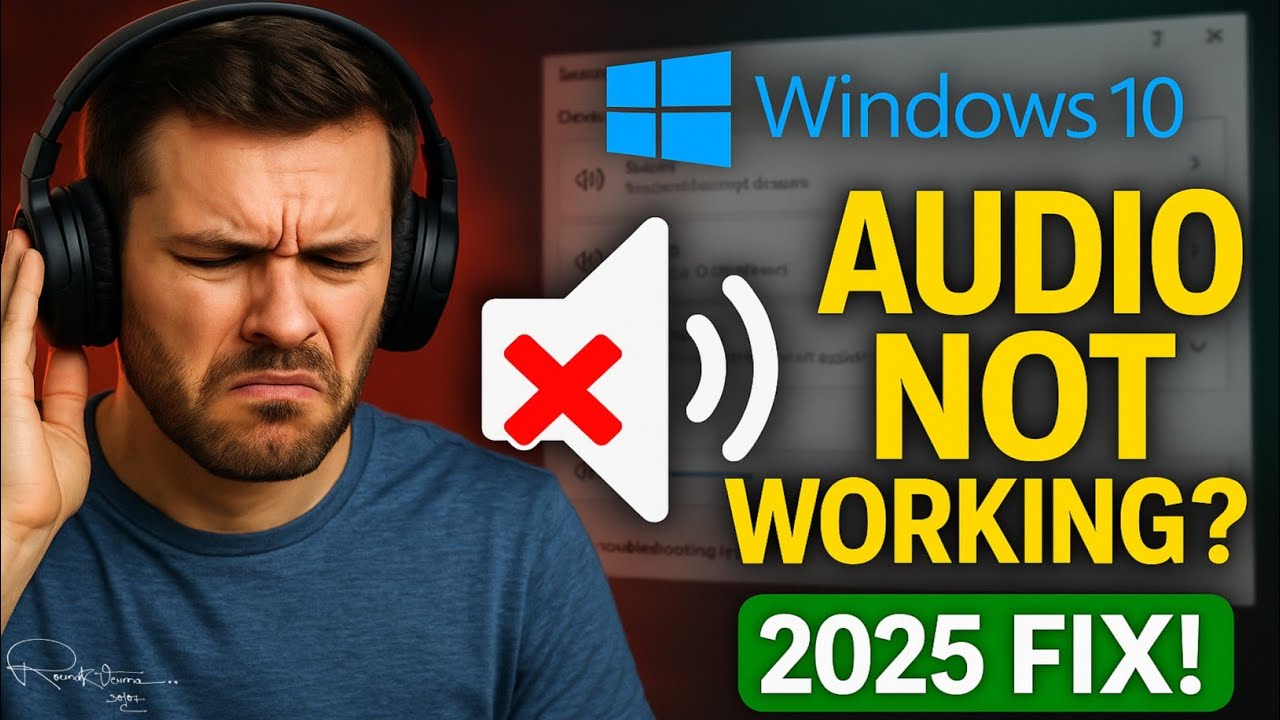 Fix Audio Not Working in Windows 10 – 100% Working (2025 Guide) - YouTube