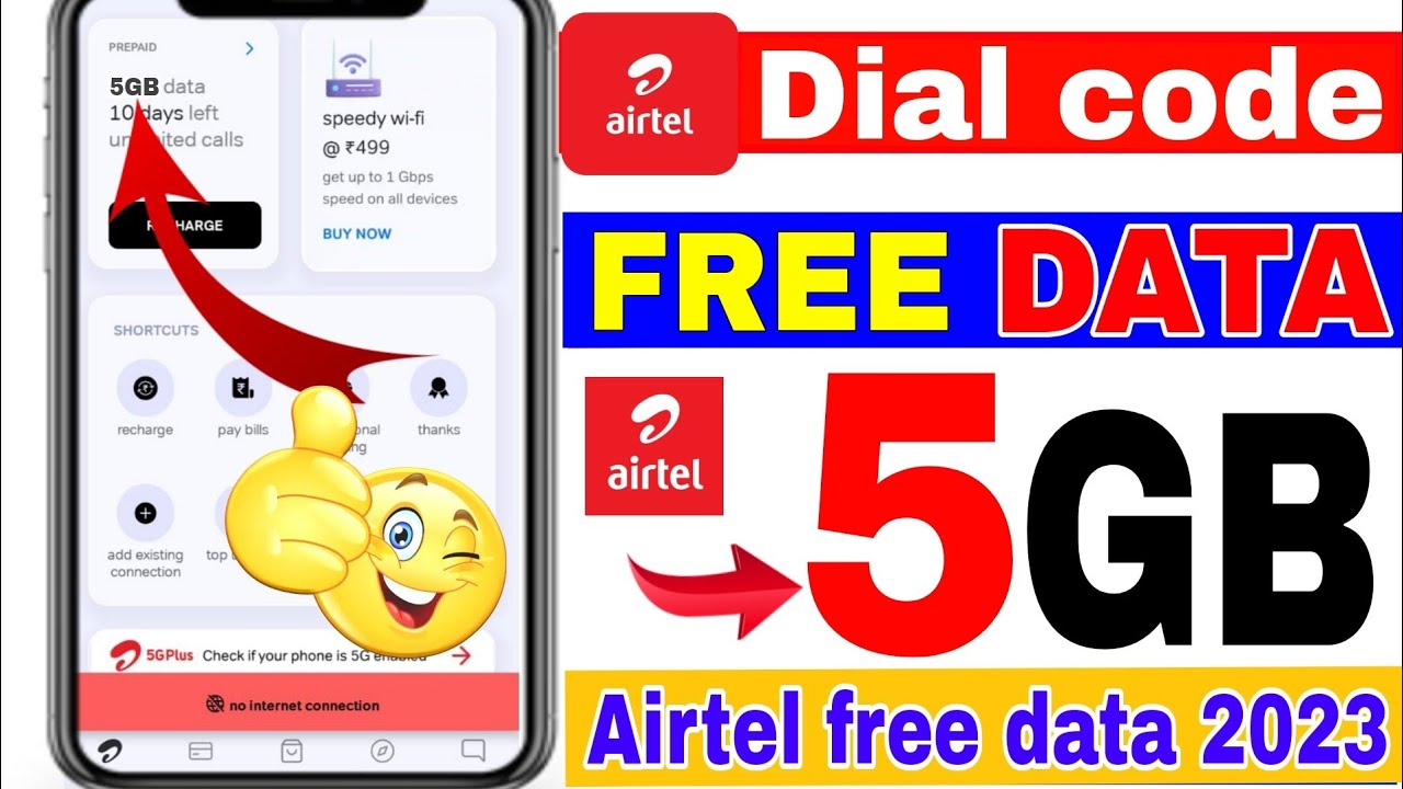 Airtel free data 2023 | Airtel free 5GB data new code 2023 | Airtel ...