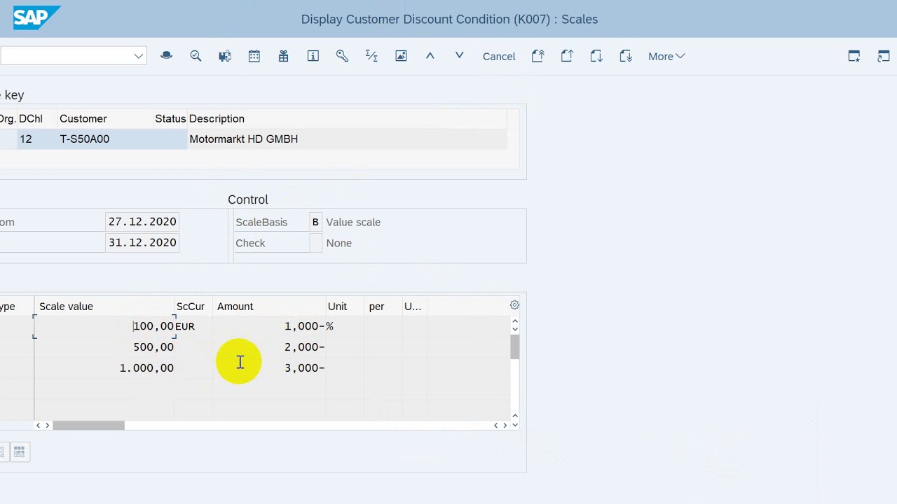 SCM600-Exercise 6.4 Create Sales Order Using Condition Master Record ...