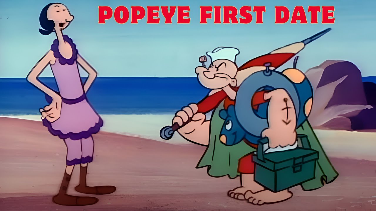🥗🏋 Popeye Dinner with Olive | Old Cartoon Video | 90s Hit Cartoon movie ...