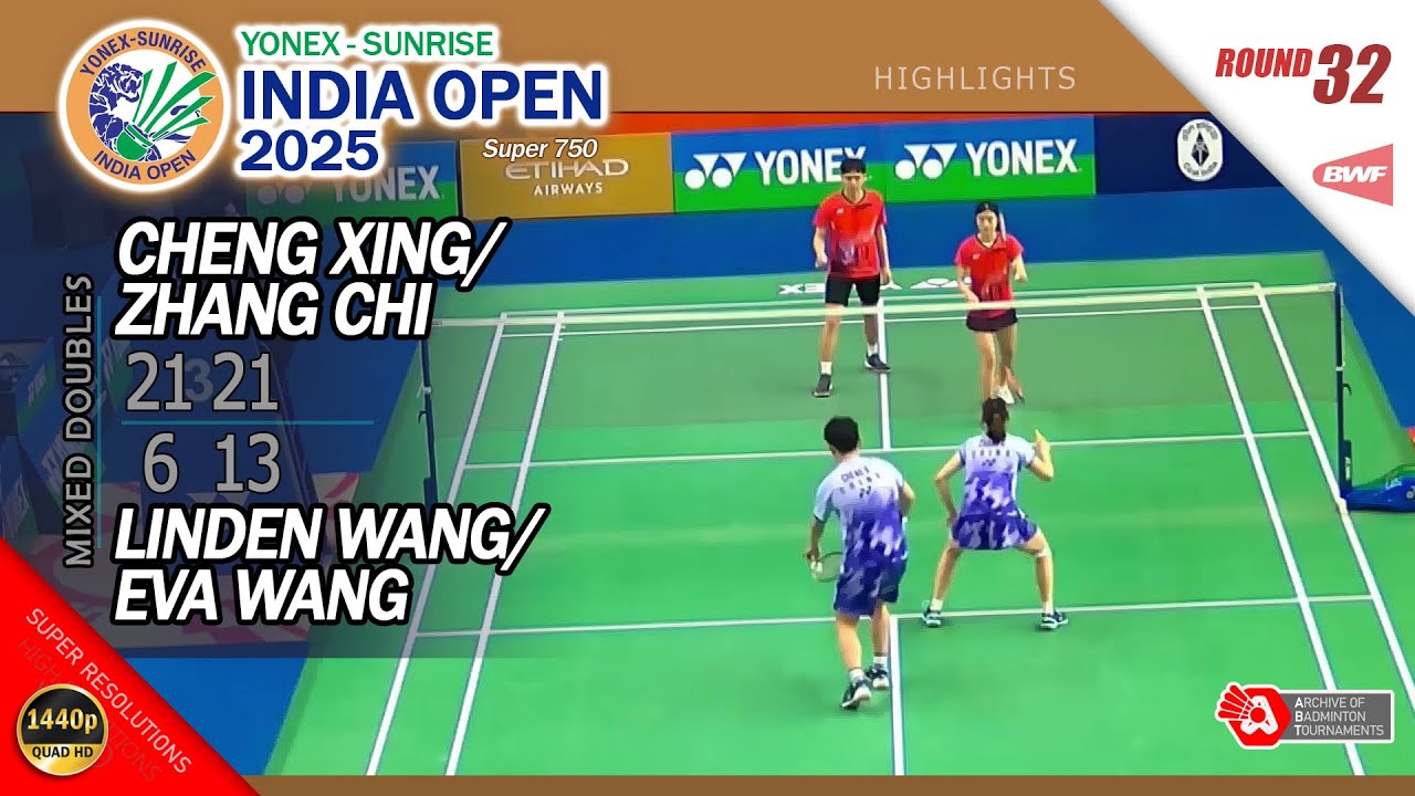 Cheng Xing / Zhang Chi vs Linden Wang / Eva Wang | India Open 2025 | R32 XD Highlights - YouTube