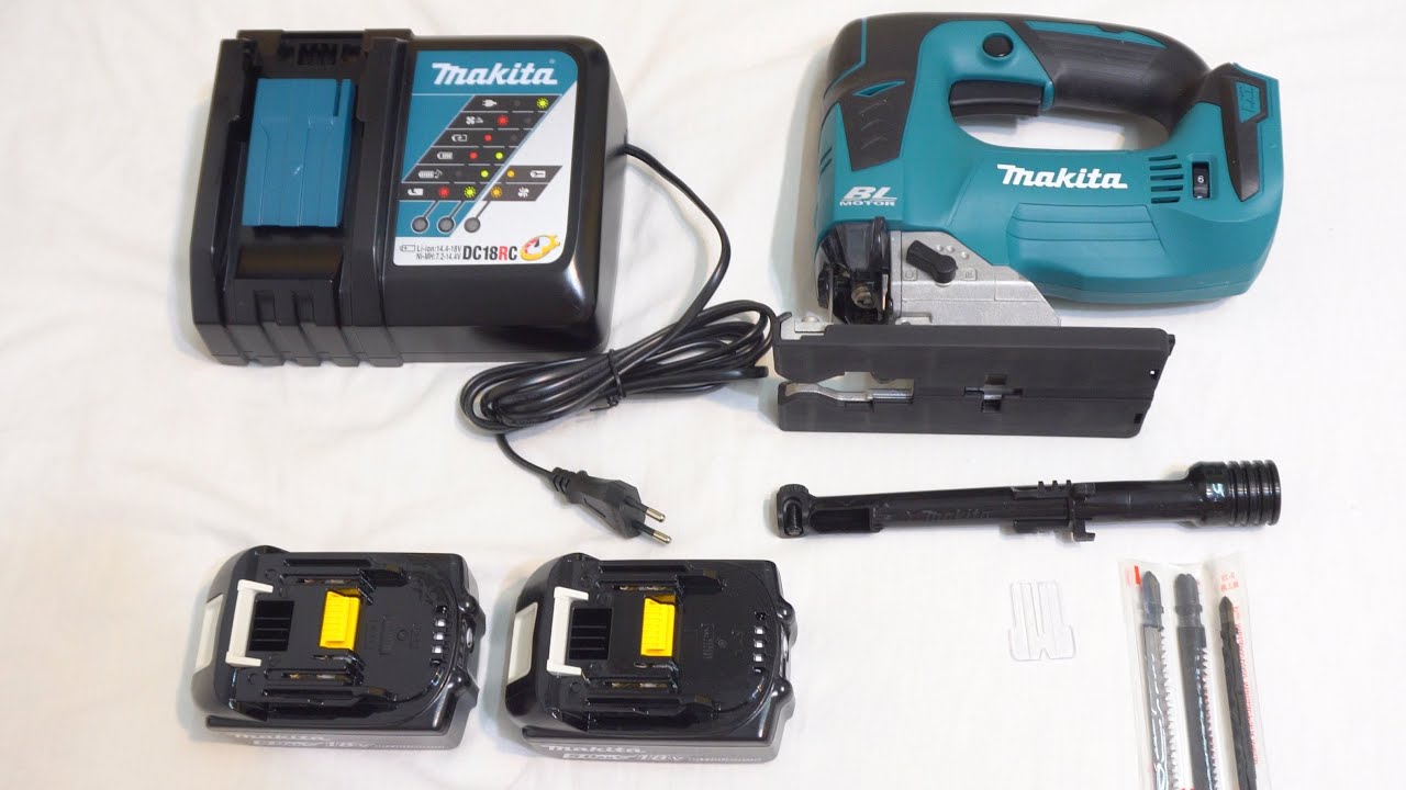 Makita DJV182Z Cordless Jigsaw + Charger (Unboxing, Review, Brushless ...