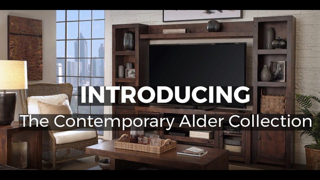 Contemporary Alder Entertainment Collection by aspenhome - YouTube