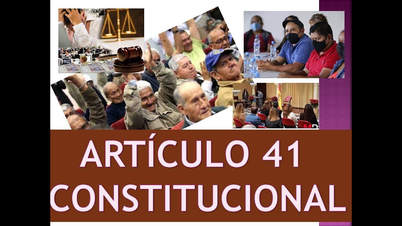 ARTÍCULO 41 CONSTITUCIONAL - YouTube