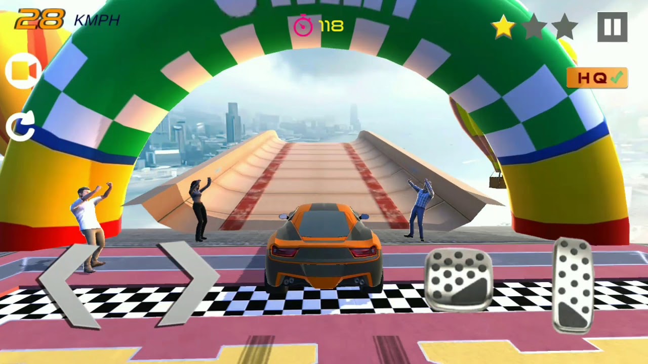 Car jumping stunt games || Mega ramp Impossible track || car driving ...