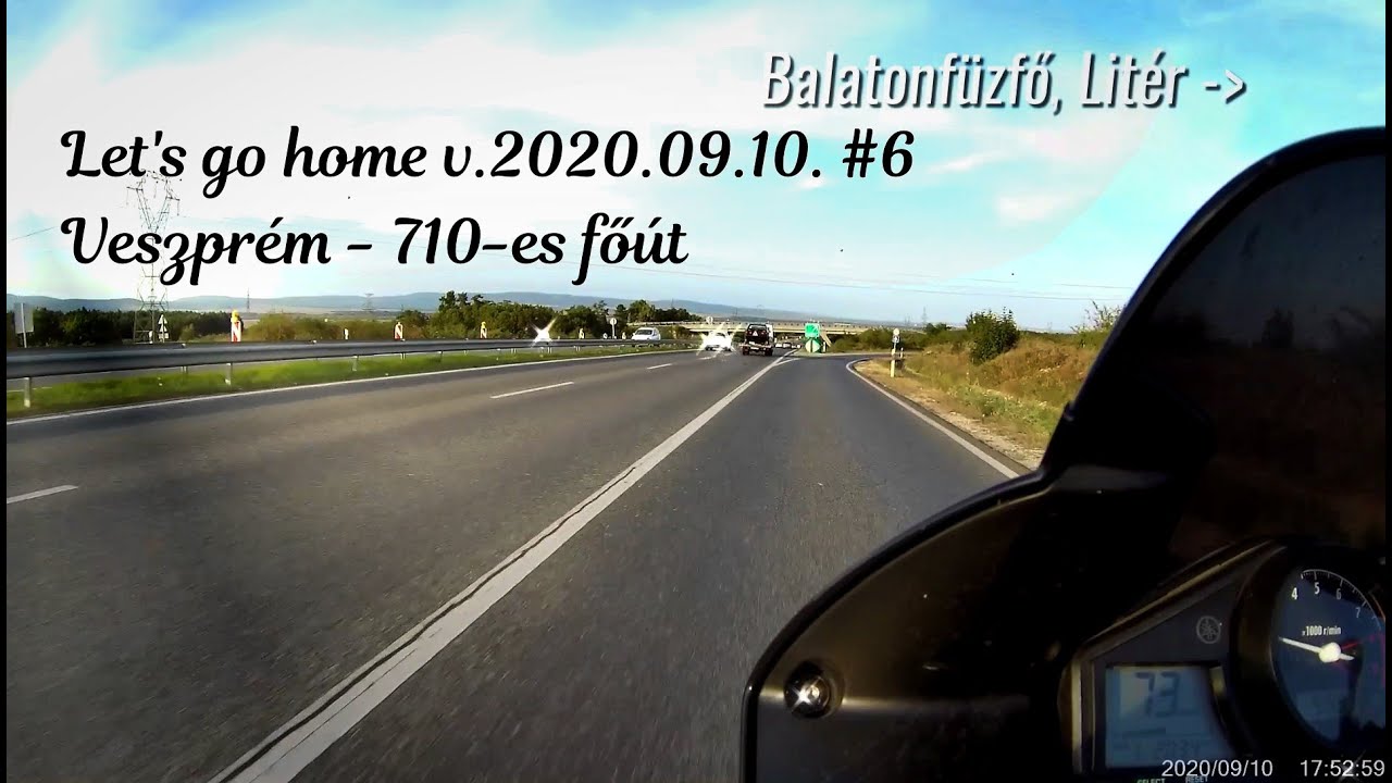 Let's go home v.2020.09.10. #6: Veszprém - 710-es főút - YouTube