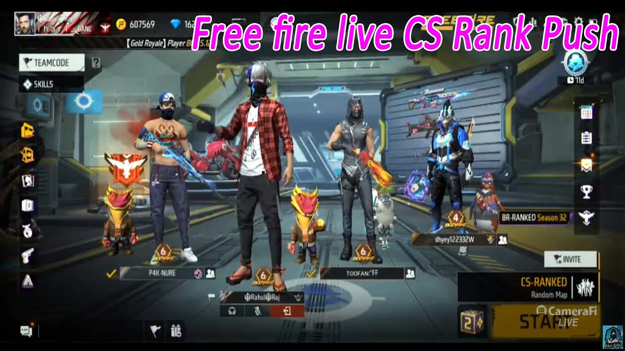 Free Fire live CS Rank Push🙏 #freefirelive #desigamer #gyangaming # ...