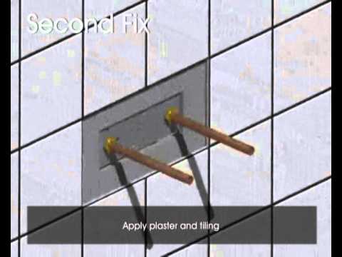 How to fit a shower plate for an exposed shower bar valve - YouTube