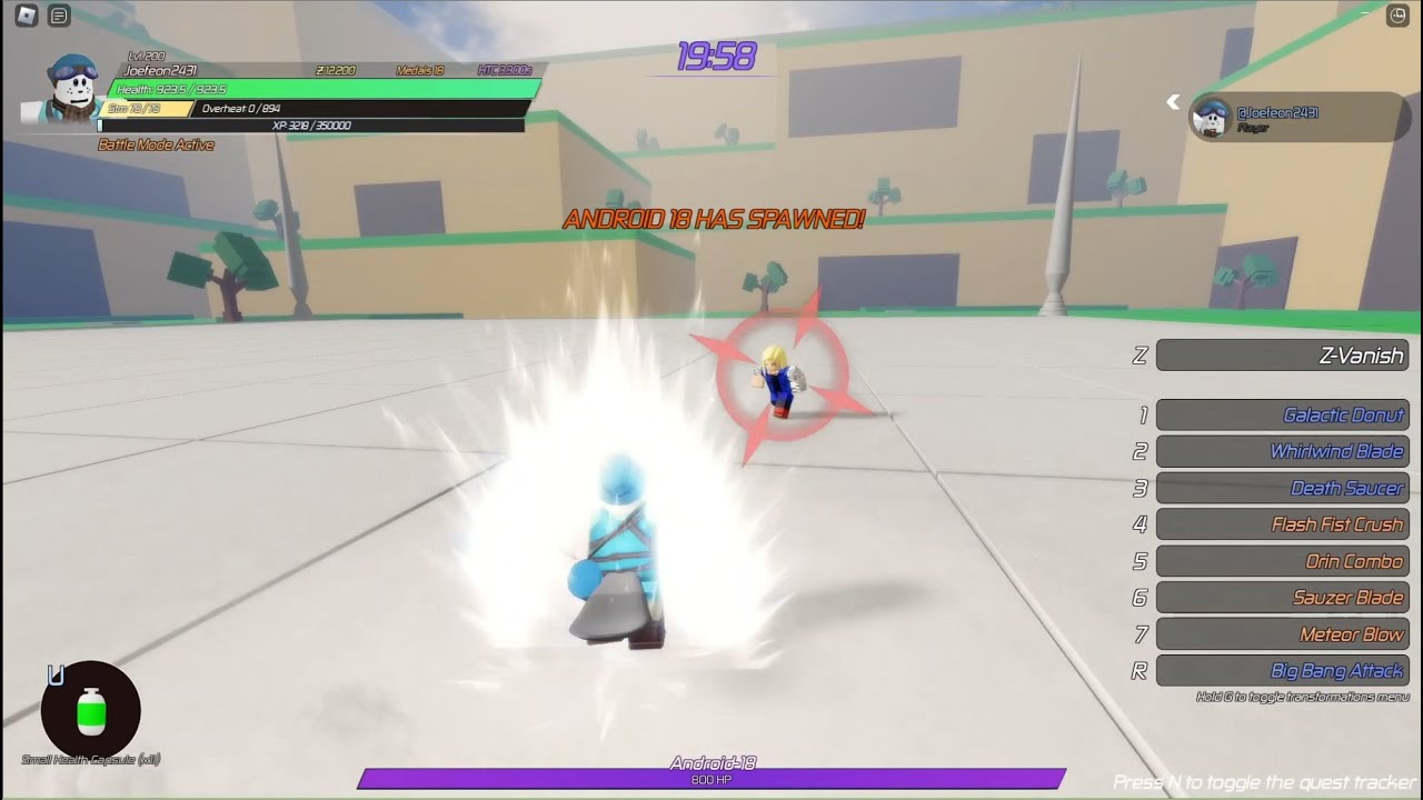 Roblox Path to Power (Solo Cell Games Raid Level 200 itemless) - YouTube