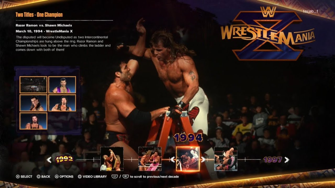 WWE 2K24 Showcase Part 7: Razor Ramon vs. Shawn Michaels All Objectives ...