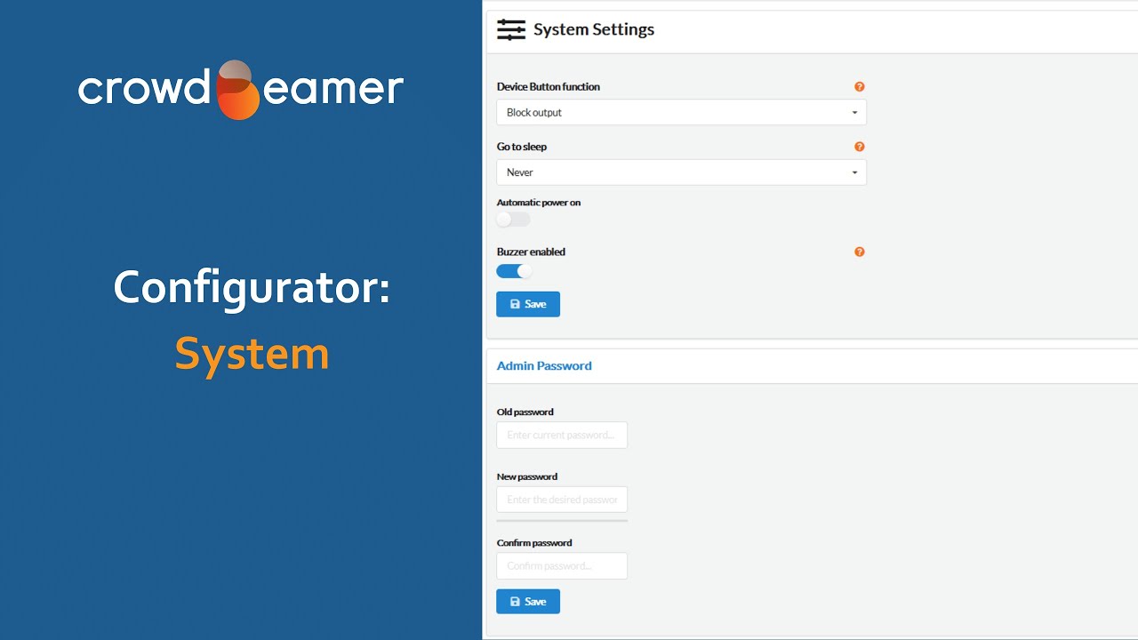 Crowdbeamer Configurator Series Part 5: System - YouTube