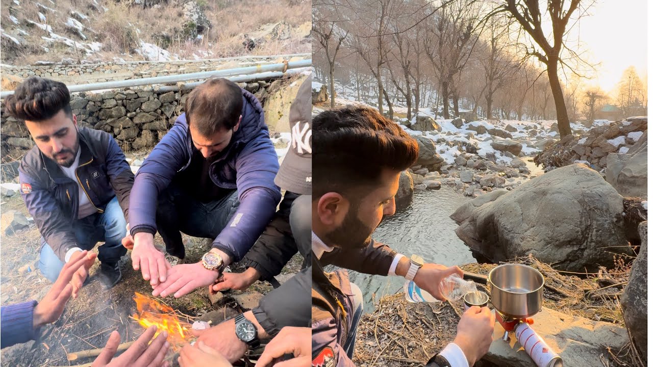 A Day Spent ⛺️In Dara (Harwan)⛰️|| Ye kya Hogaya Usmaan ko 🫨Paani Mai 🏊 ...