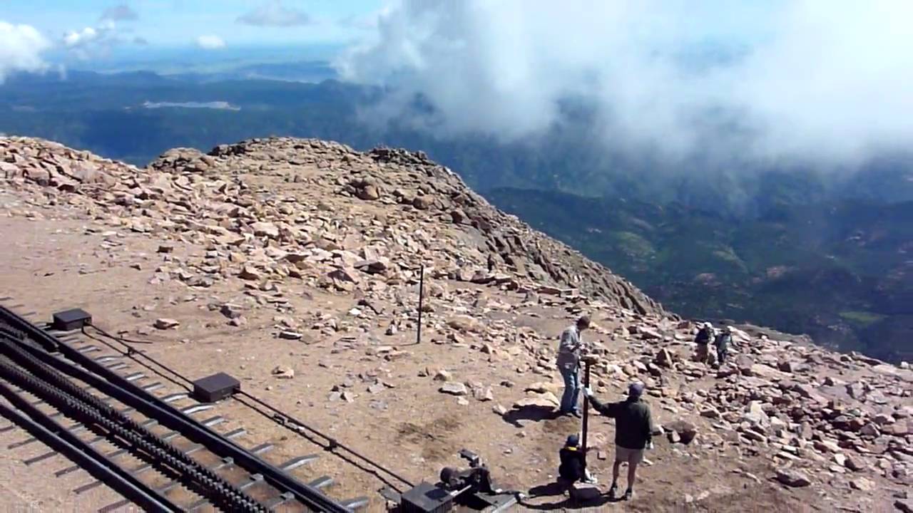 Pikes Peak Barr Trail (8/3/10) - On the Summit, 14,110 ft. - YouTube