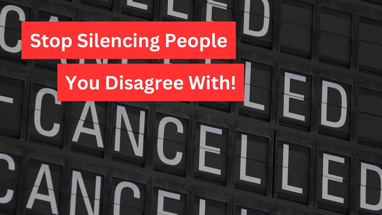 STOP Silencing People You Disagree With! It’s Easier to Destroy a ...