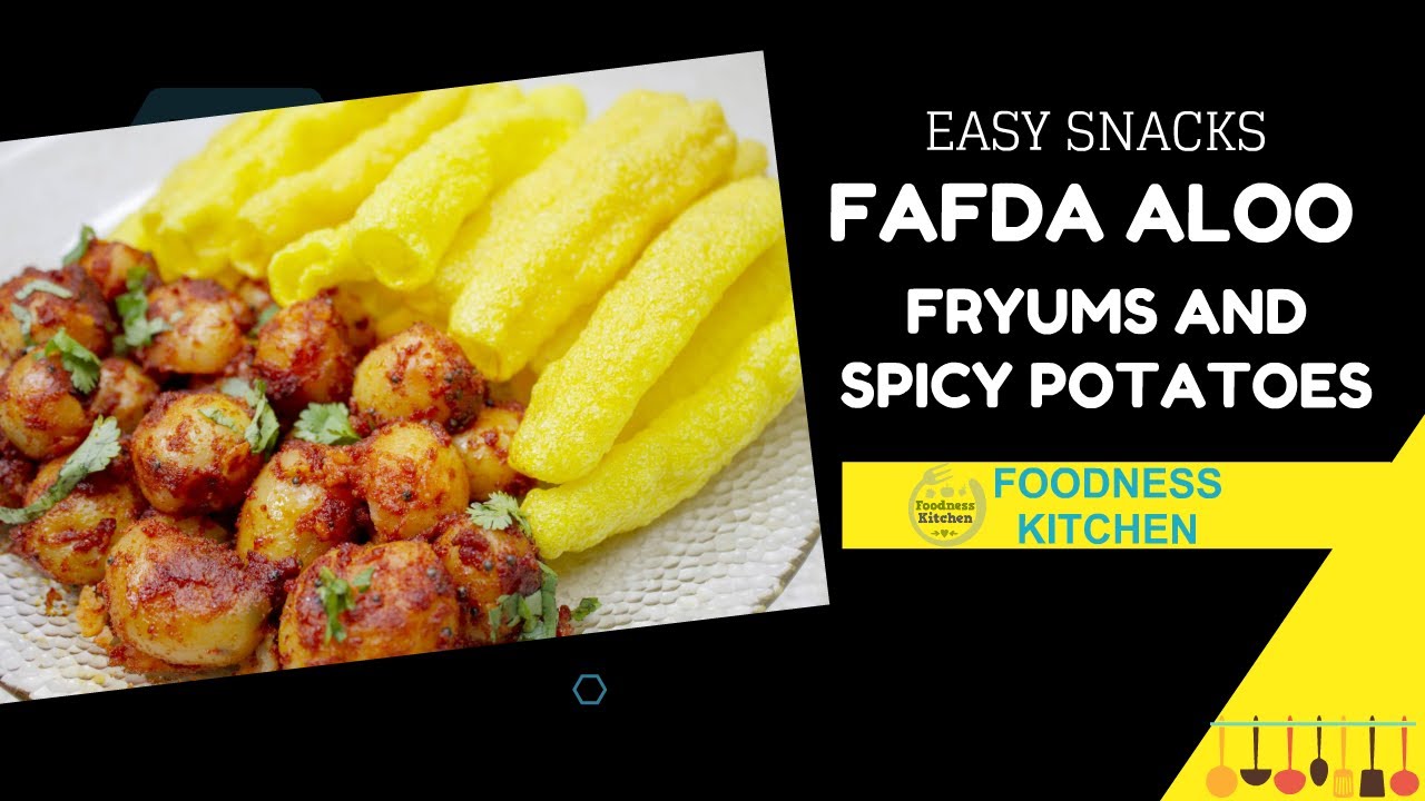 Fafda Batata | Spicy Potatoes and Fried Fryums | आलू फाफड़ा | An Unique ...