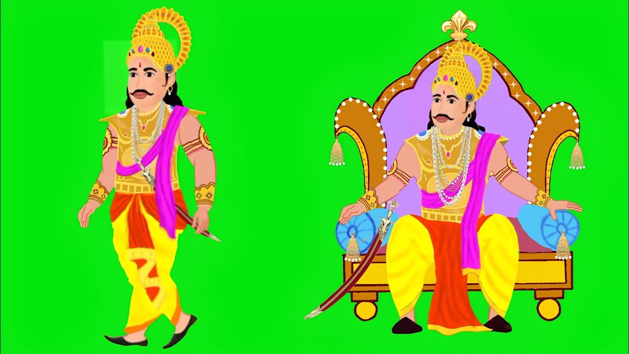 राजा का कार्टून कैरेक्टर ग्रीन स्क्रीन वीडियो।( new) Raja ka cartoon ...