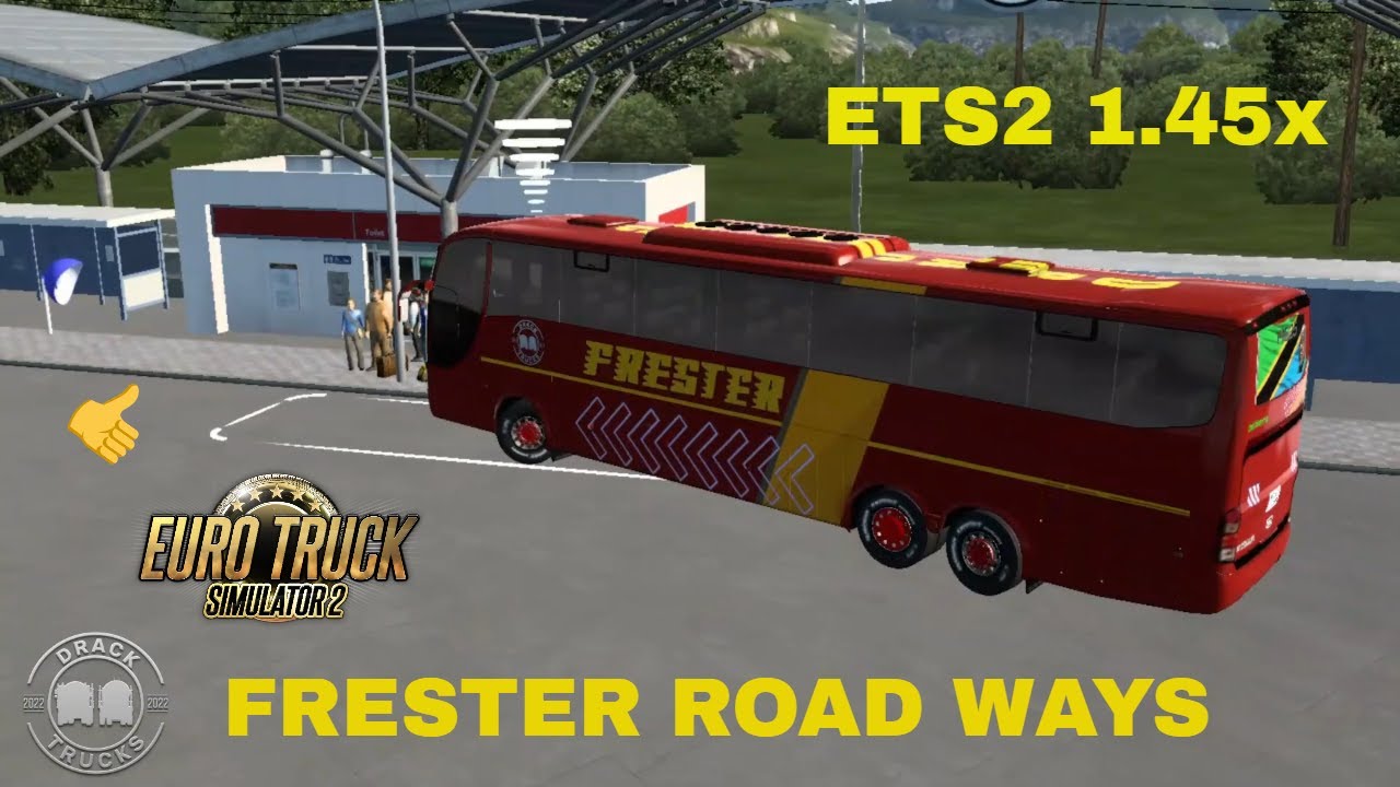 NEW FRESTER ROADWAYS BUS | EURO TRUCK SIMULATOR 2 OPTIONS & ADD-ONS ...