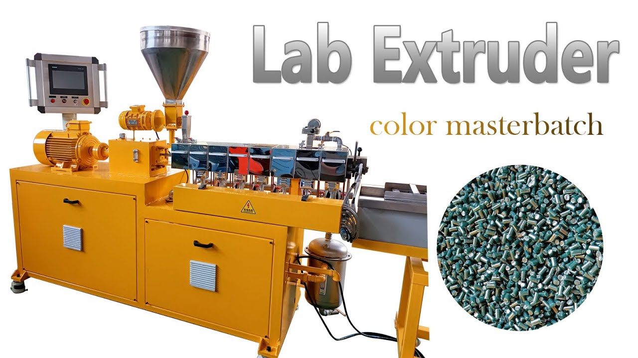 Laboratory Extruder TSE-20 for Color Masterbatch Making - YouTube
