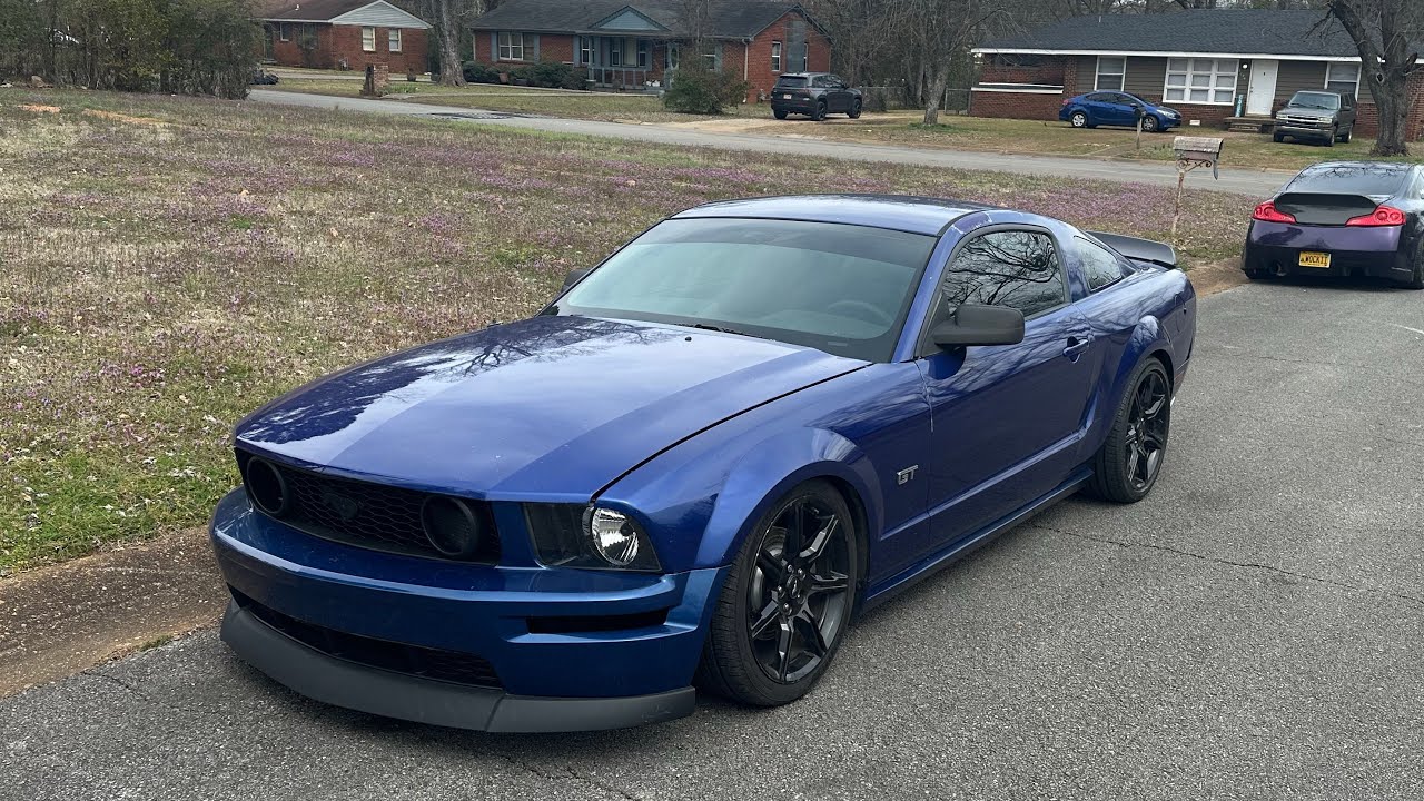 Finally driving My straight piped 3v Mustang GT!! - YouTube