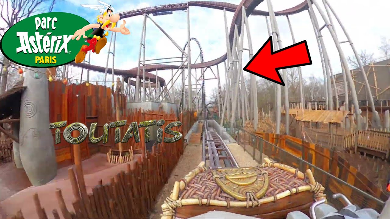 Toutatis Onride Parc Astérix POV First Place nouvelle attraction 2023 ...