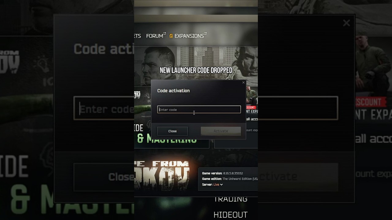 NEW LAUNCHER CODE DROPPED #escapefromtarkov #tarkov #eft #tarkovguide # ...