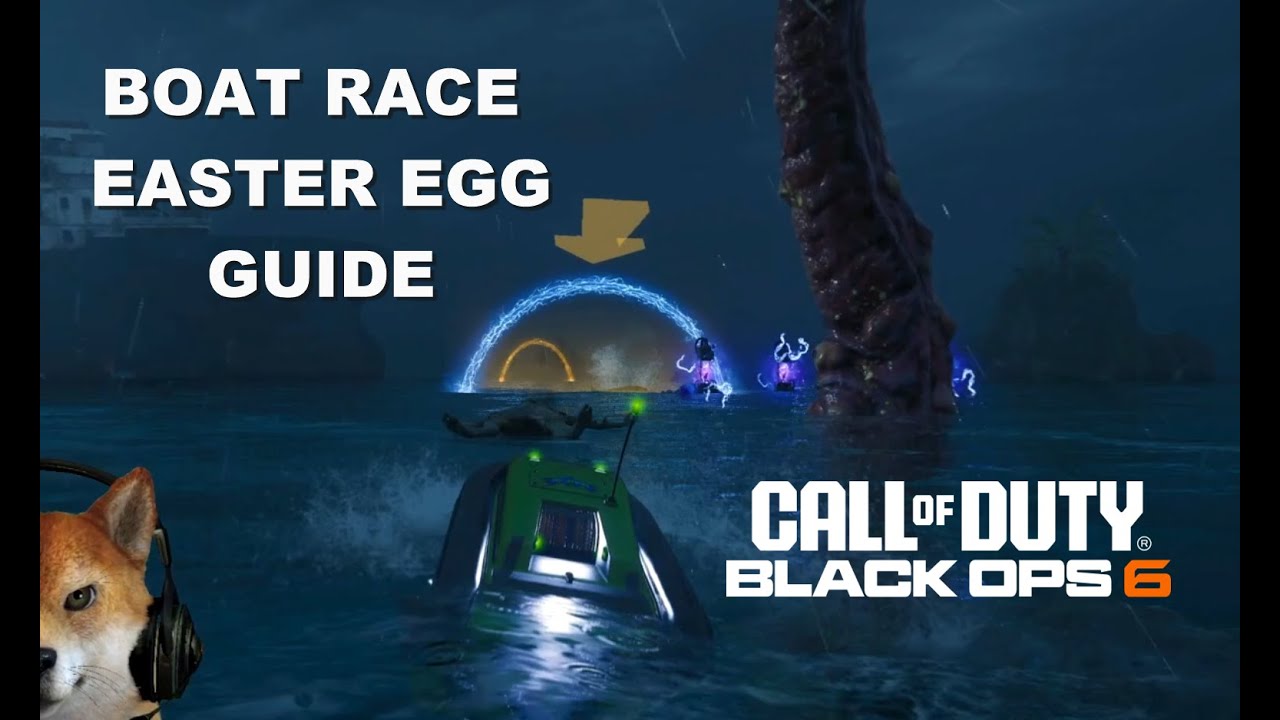 Boat race Easter egg guide - Terminus island Bo6 zombies - YouTube