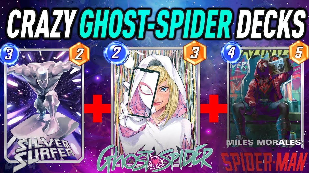 I tried 3 GHOST SPIDER Decks So You Didn't Have To! | Ghost-Spider Card ...