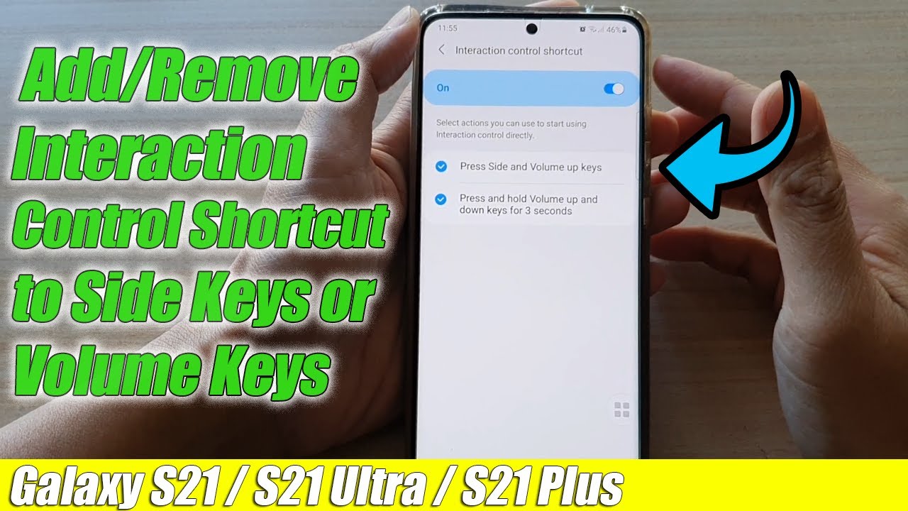 Galaxy S21/Ultra/Plus: How to Add/Remove Interaction Control Shortcut ...
