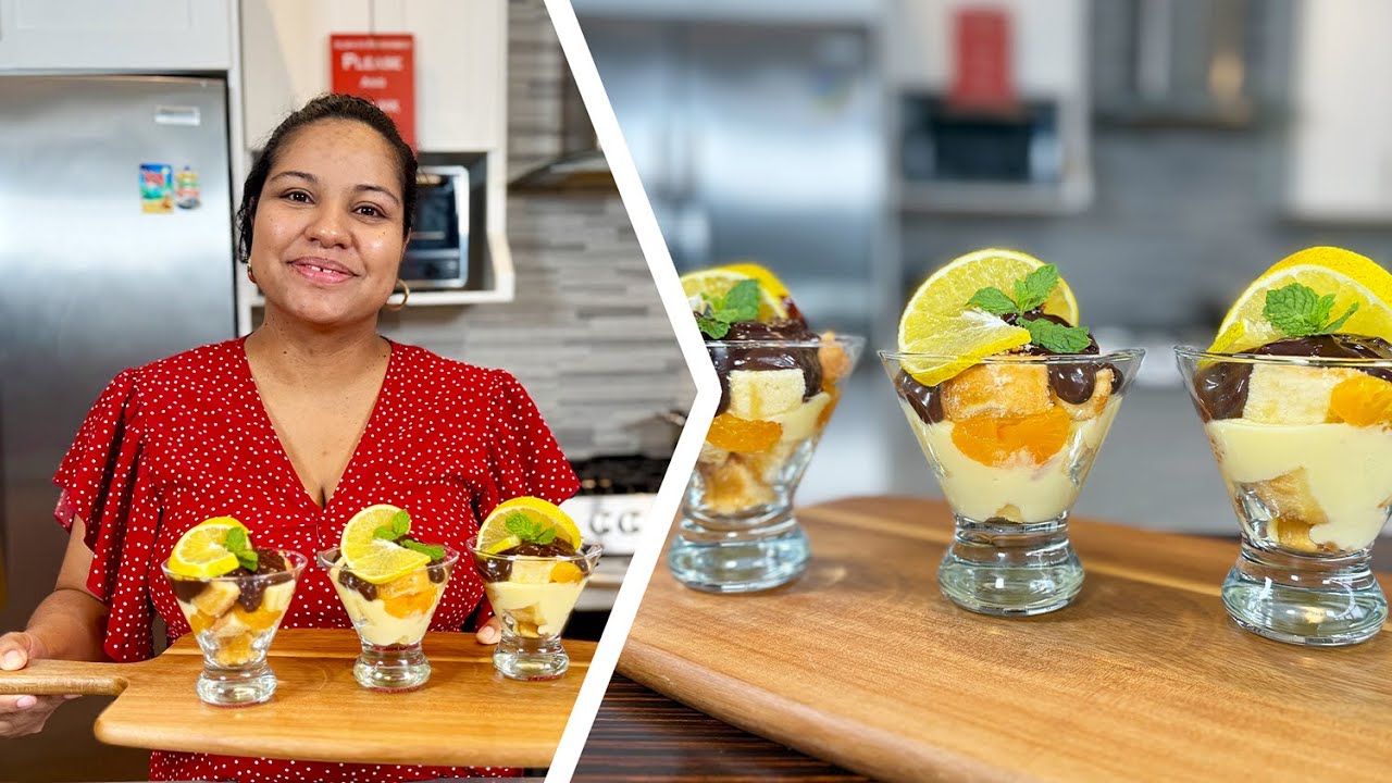 Trini Spiced Orange Chocolate Trifle with Chef Ari 🇹🇹 Foodie Nation ...