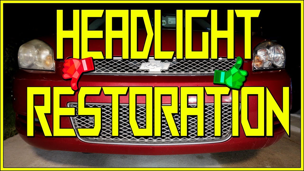 Inexpensive Headlight Restoration - No Tools Needed! - YouTube