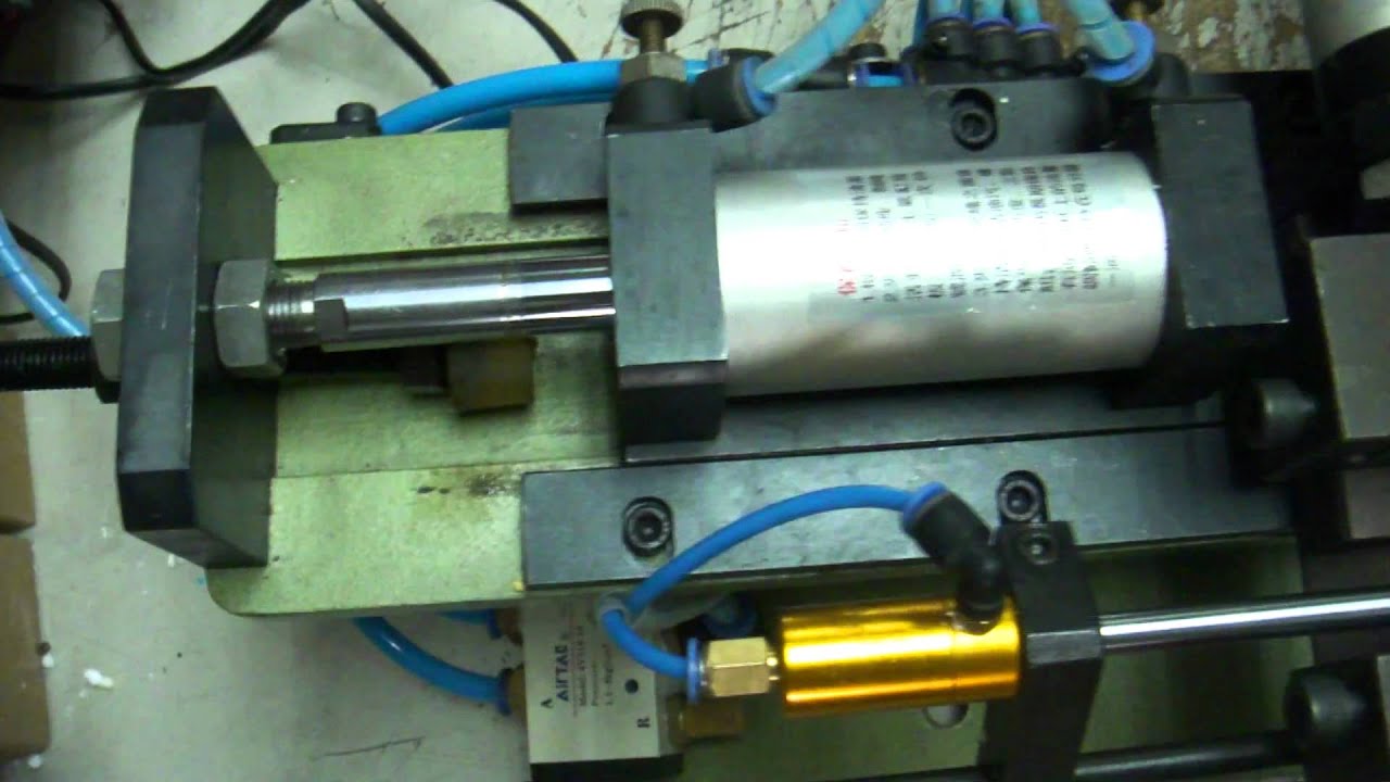 Air drive Coaxial wire cutting machine - YouTube