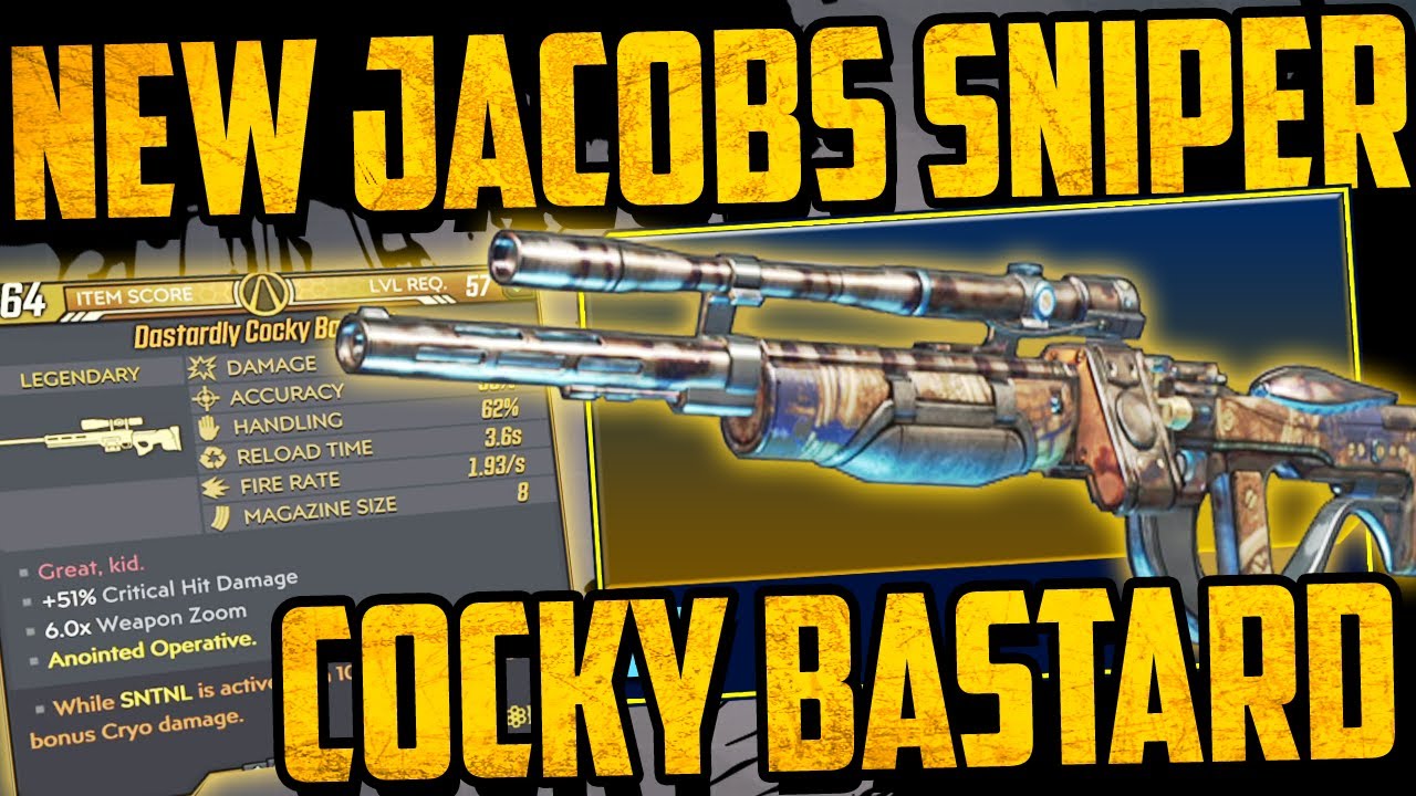 The COCKY BASTARD Jacobs Sniper - BEST FARM - Borderlands 3 Guns, Love ...