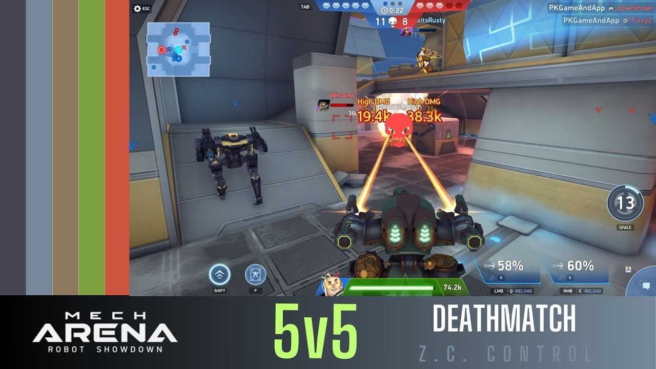 Mech Arena 5v5 Deathmatch at ZC Control - YouTube