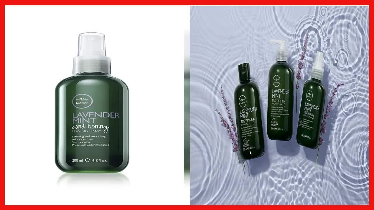 Tea Tree Lavender Mint Conditioning Leave-In Spray, 6.8 fl. oz. - YouTube