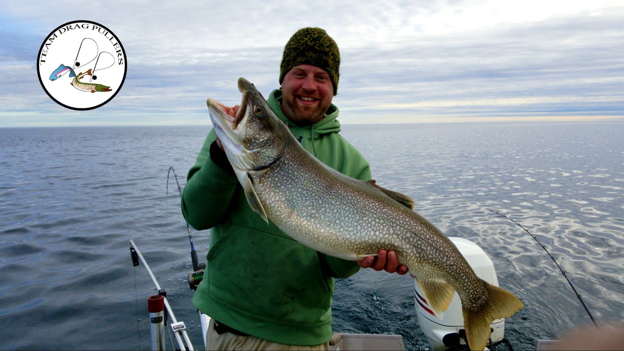 35" Lunker Lake Trout (Water Wolf underwater footage) - YouTube