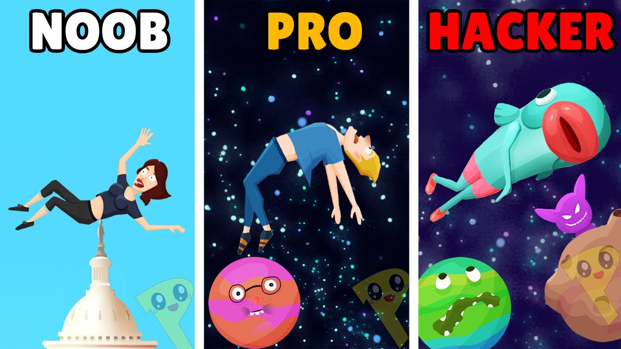 NOOB vs PRO vs HACKER in Lady Toss - YouTube