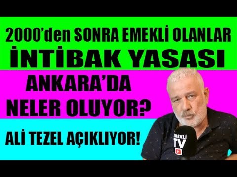 Ali Tezel Emekli TV için intibak yasası için Ankara'da nelerin olduğunu açıkladı!
