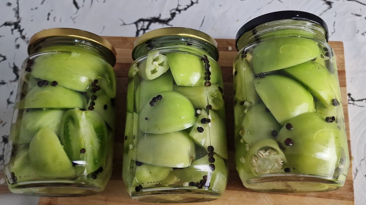 Domate Jeshile te GjelbertA TURSHI, PA konzervanse - YouTube