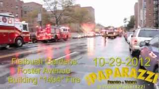 Fire @ Flatbush Gardens Apt Building 1404 Foster Avenue 10-29-2012
