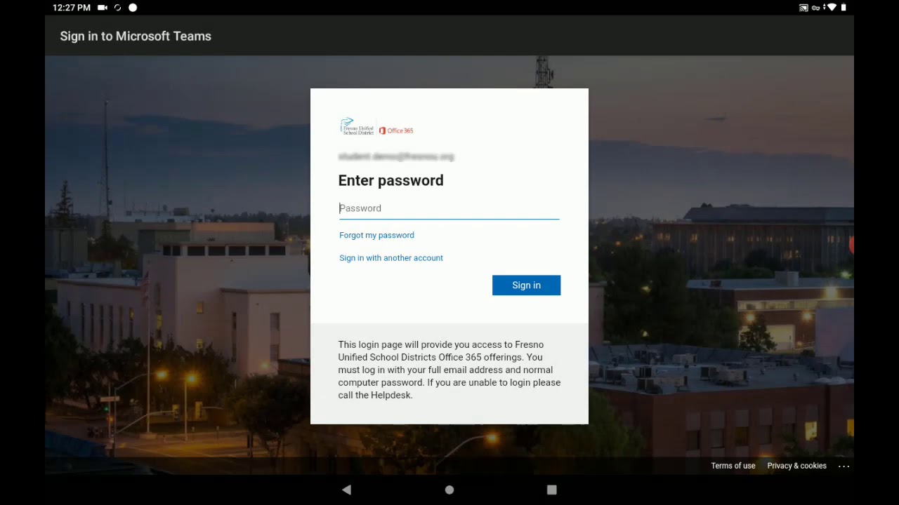 Android Tablet - Logon to Microsoft Teams - YouTube