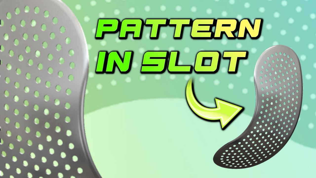 How to make the PERFECT Pattern in Arc Slot with SolidWorks - YouTube