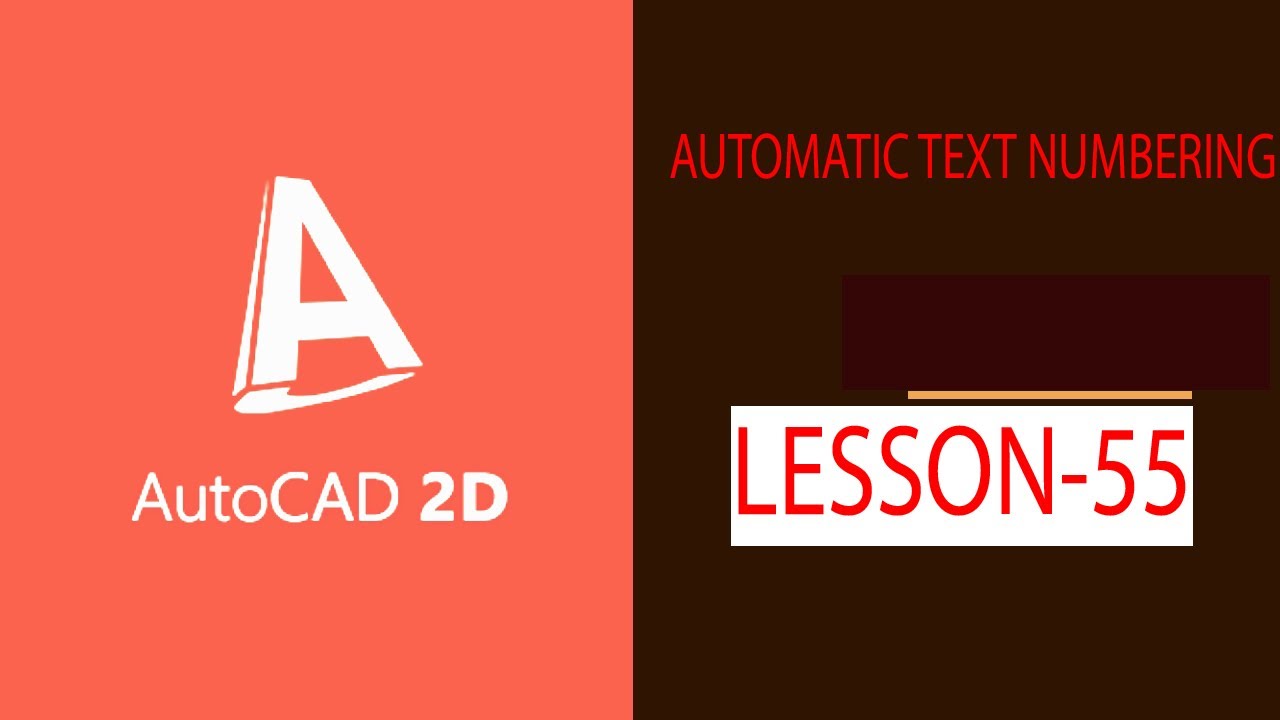HOW TO LEARN AUTOMATIC TEXT NUMBERING IN AUTOCAD YouTube HOW TO LEARN AUTOMATIC TEXT NUMBERING IN AUTOCAD YouTube
