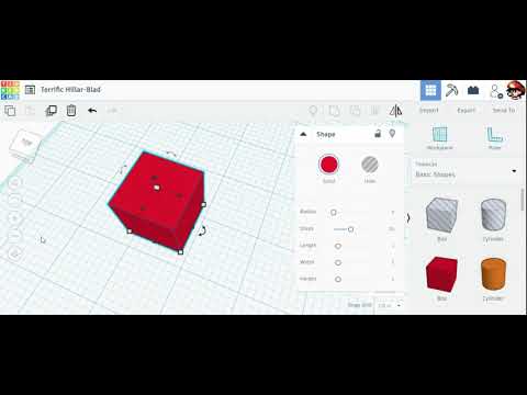 Tinkercad Help - New Project, Grid, Different views - Mr. D Tutorial ...