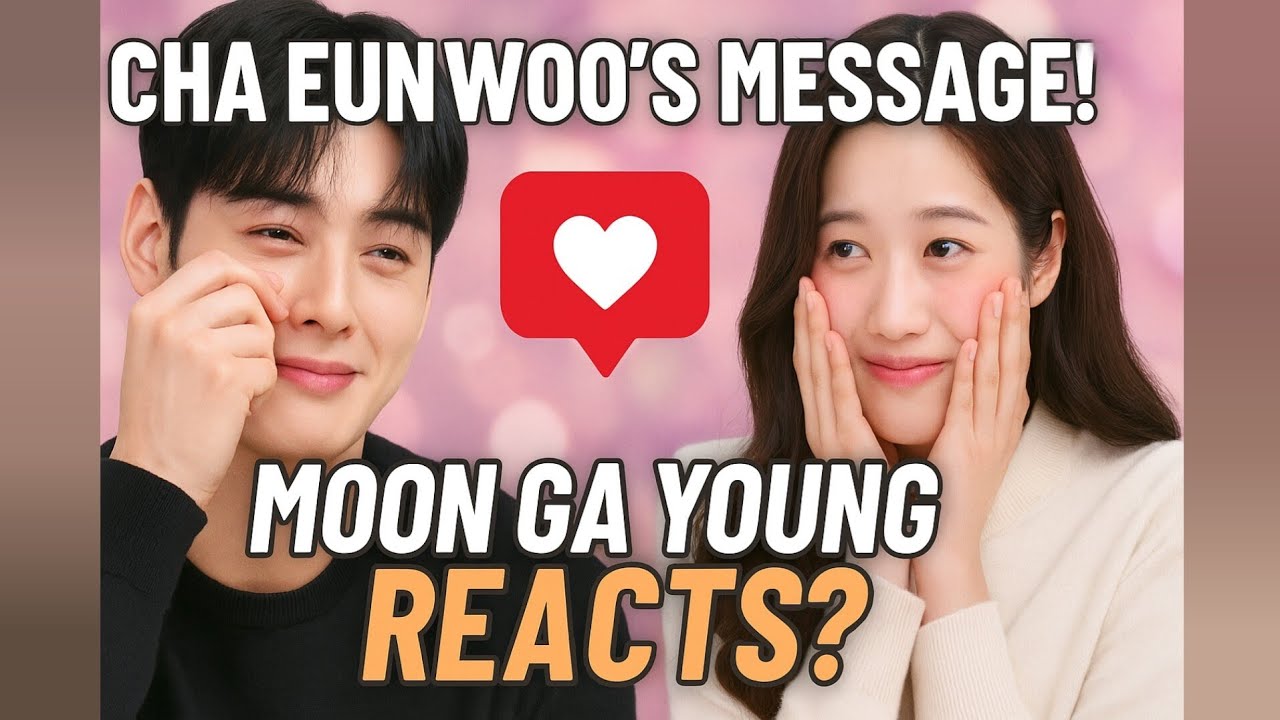 Cha Eun Woo Sends Heartfelt Message to Moon Ga Young, Sparking Fans ...