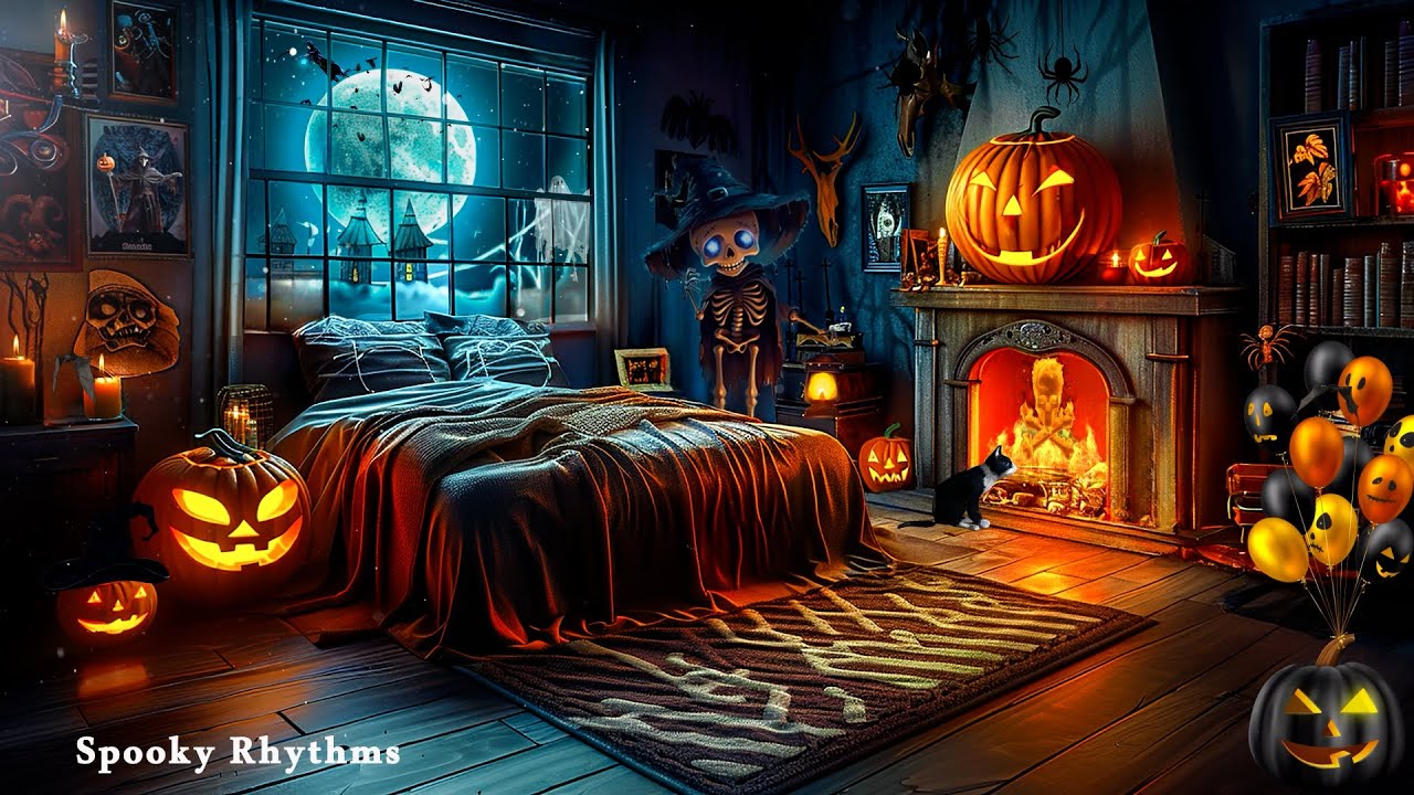 🔥Spooky Halloween Background Music for a Creepy Room 🍁 Scary Music for ...