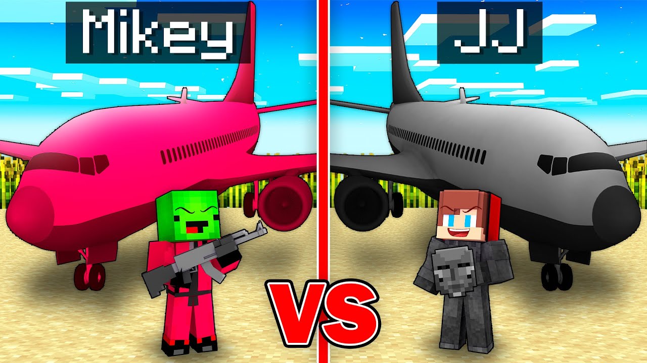 MIkey POOR vs JJ RICH Airplane SQUID GAME Survival Battle in Minecraft ...